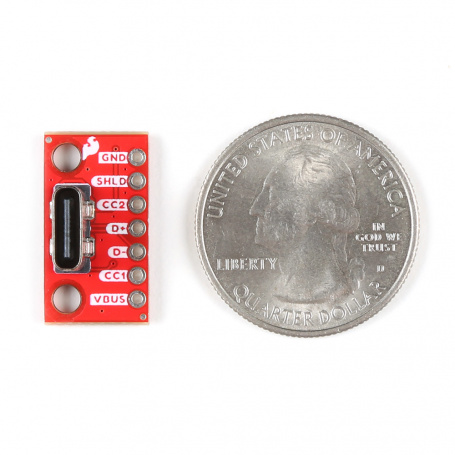 SparkFun USB C Breakout Vertical BOB 23055 SparkFun Electronics