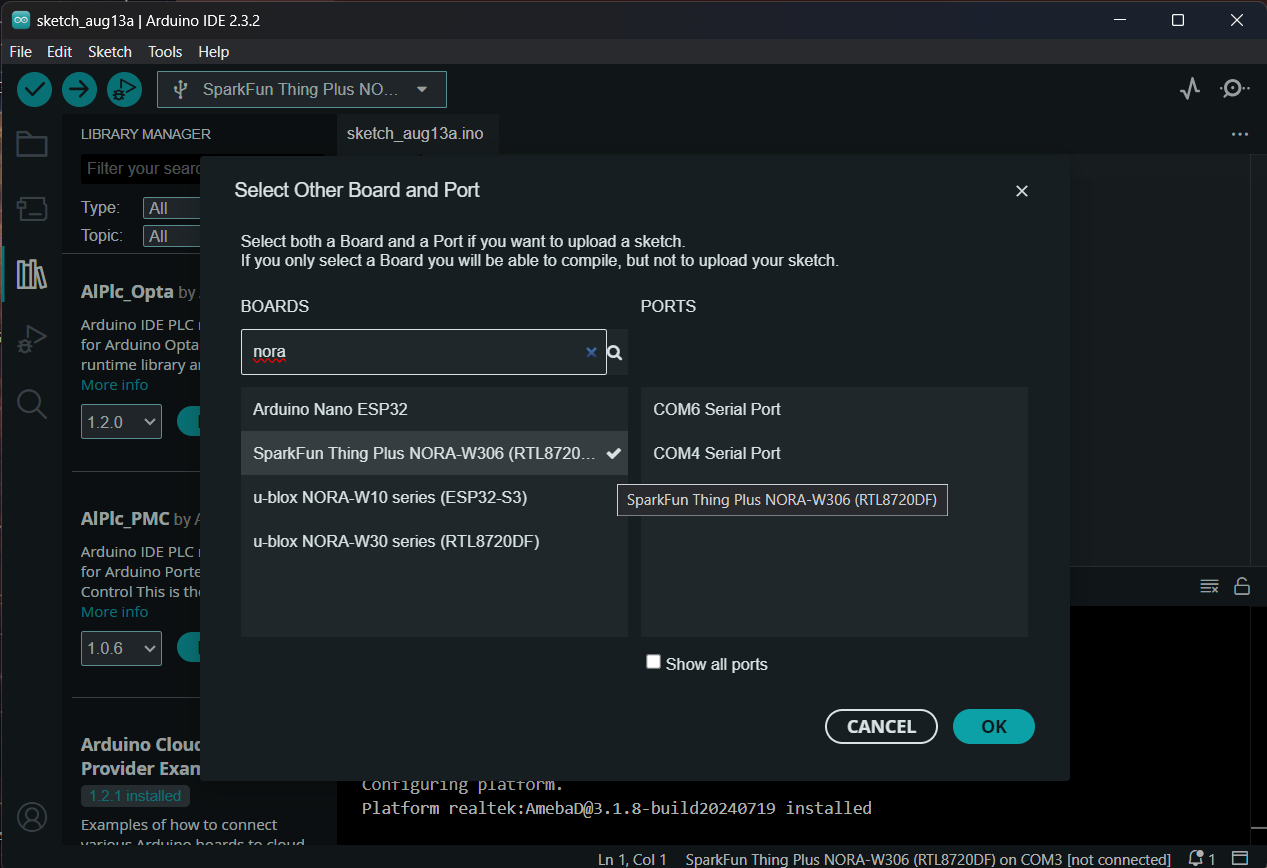 NORA the IoT Explora: Unlocking the SparkFun Thing Plus NORA-W306 ...