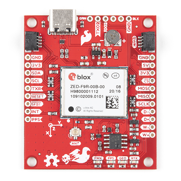 SparkFun GPS-RTK Dead Reckoning ZED-F9R Hookup Guide - SparkFun Learn