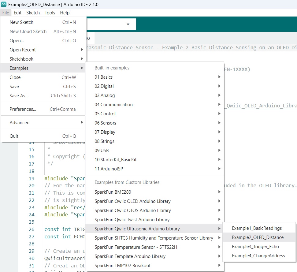 Display Distance Measurements On an OLED - SparkFun Learn