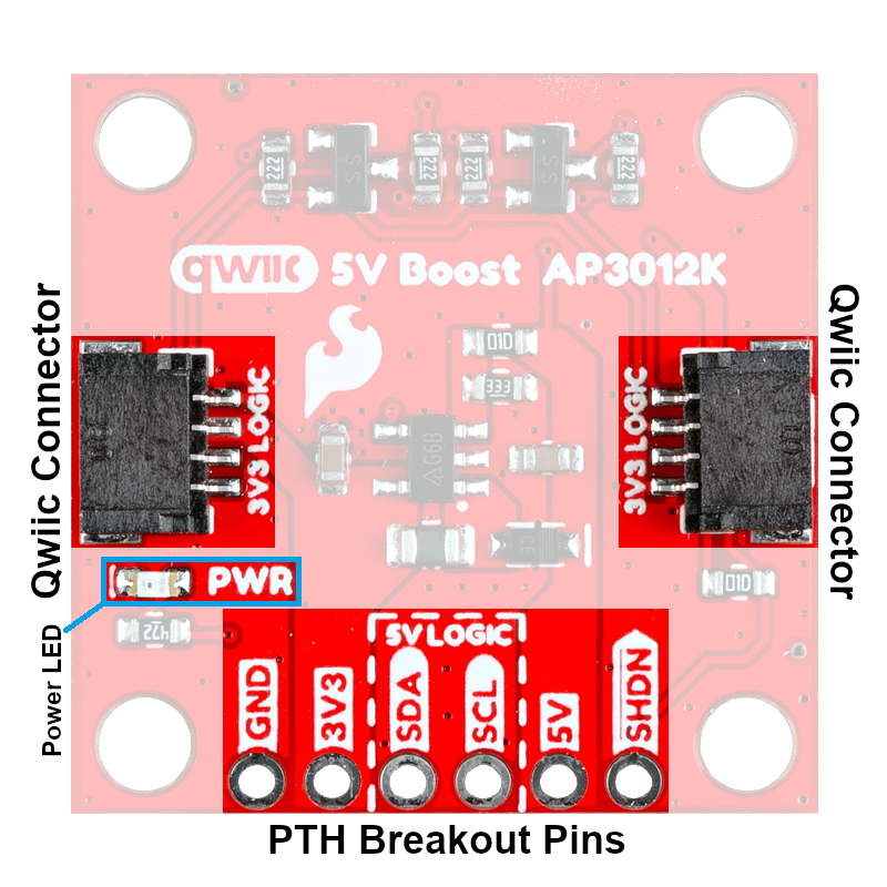 How to Run a 5V Device On a 3.3V System With Qwiic - SparkFun Learn