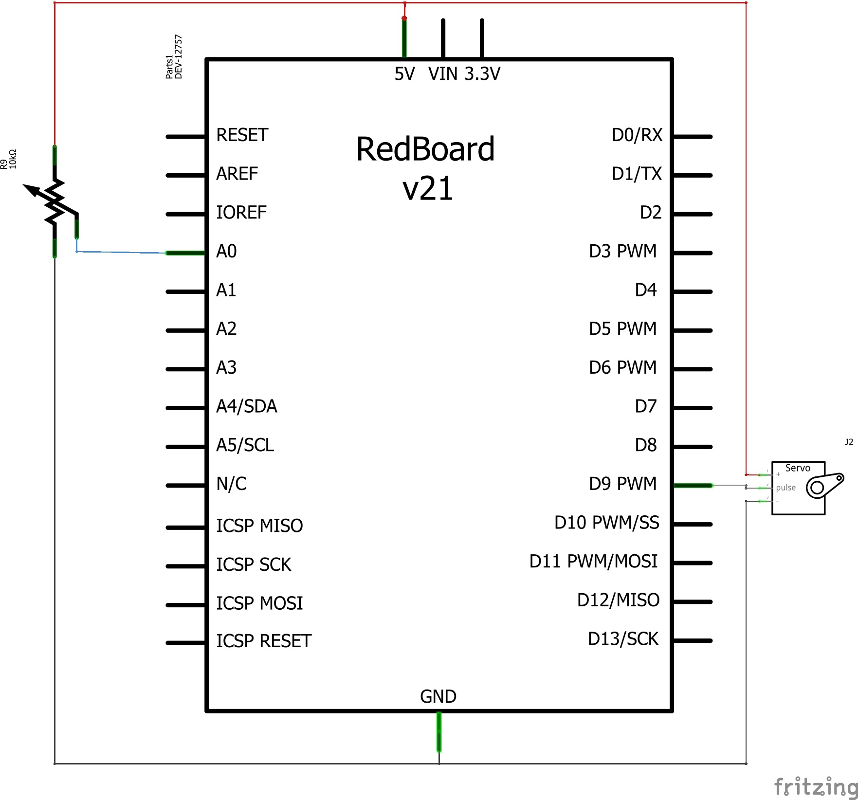 Servo Controller Schematic Wiring Draw