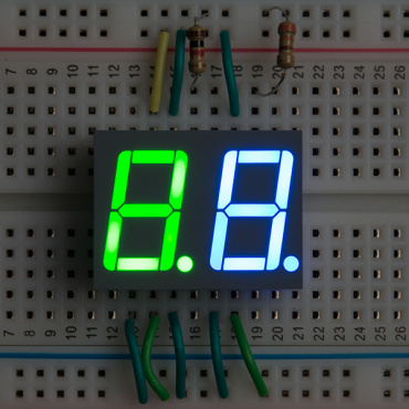Dual 7-Segment Display - LED (RGB) - COM-13999 - SparkFun Electronics