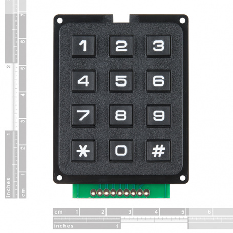 Keypad - 12 Button - COM-14662 - SparkFun Electronics