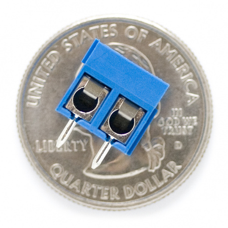 Screw Terminals 5mm Pitch (2-Pin) - PRT-08432 - SparkFun Electronics