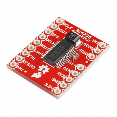 Si4735 FM/AM Radio Receiver Breakout - WRL-10906 - SparkFun Electronics