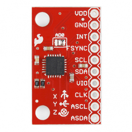 SparkFun Triple Axis Accelerometer and Gyro Breakout - MPU-6050 - SEN ...