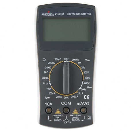 Digital Multimeter - Basic - TOL-12966 - SparkFun Electronics