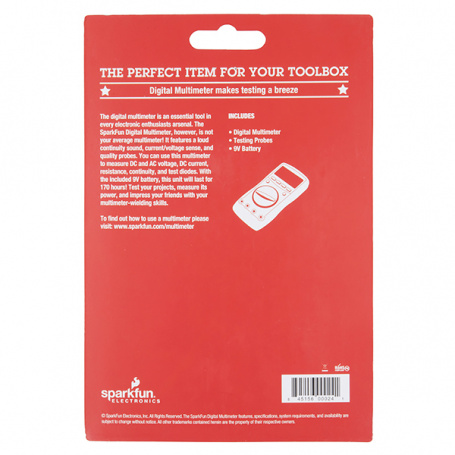 Digital Multimeter - Basic - TOL-12966 - SparkFun Electronics